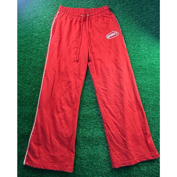 Fashion Nova | Other | Fashion Nova Men Red Sweatpants Sz Xl Track ...